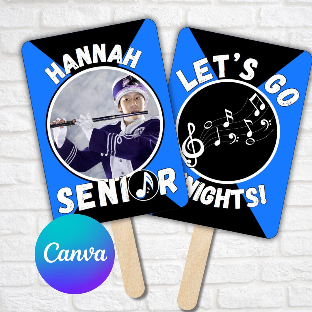 Editable Band Poster, Senior Fan, Marching Band Gift, Senior Night ...