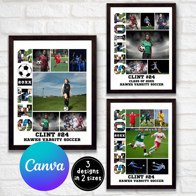 Soccer Senior Poster - Etsy