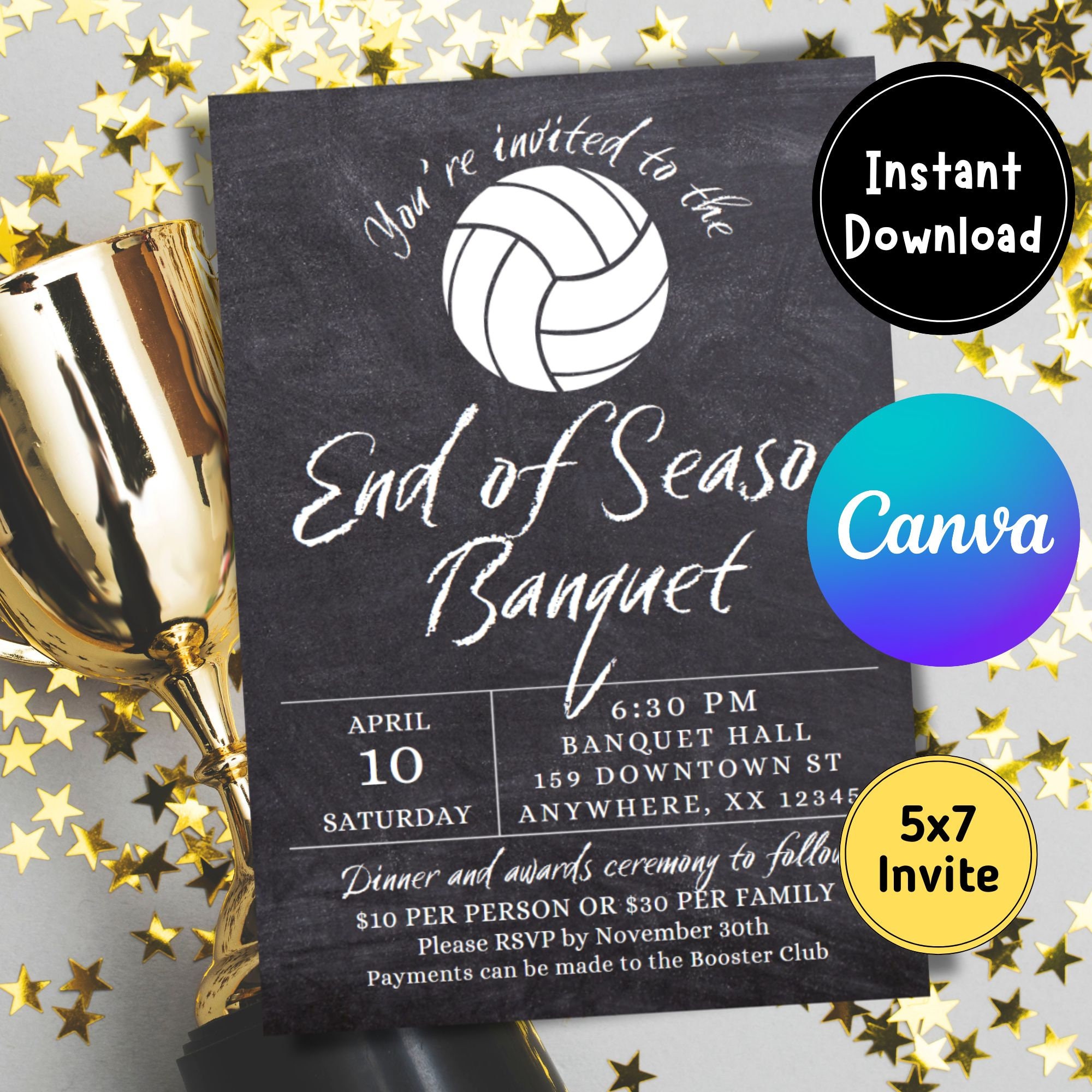 Olympic Banquet Invitations Printable