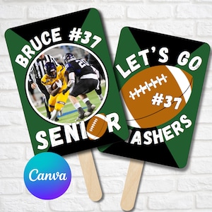 Editable Football Poster, Senior Fan, Football Gift, Senior Night ...