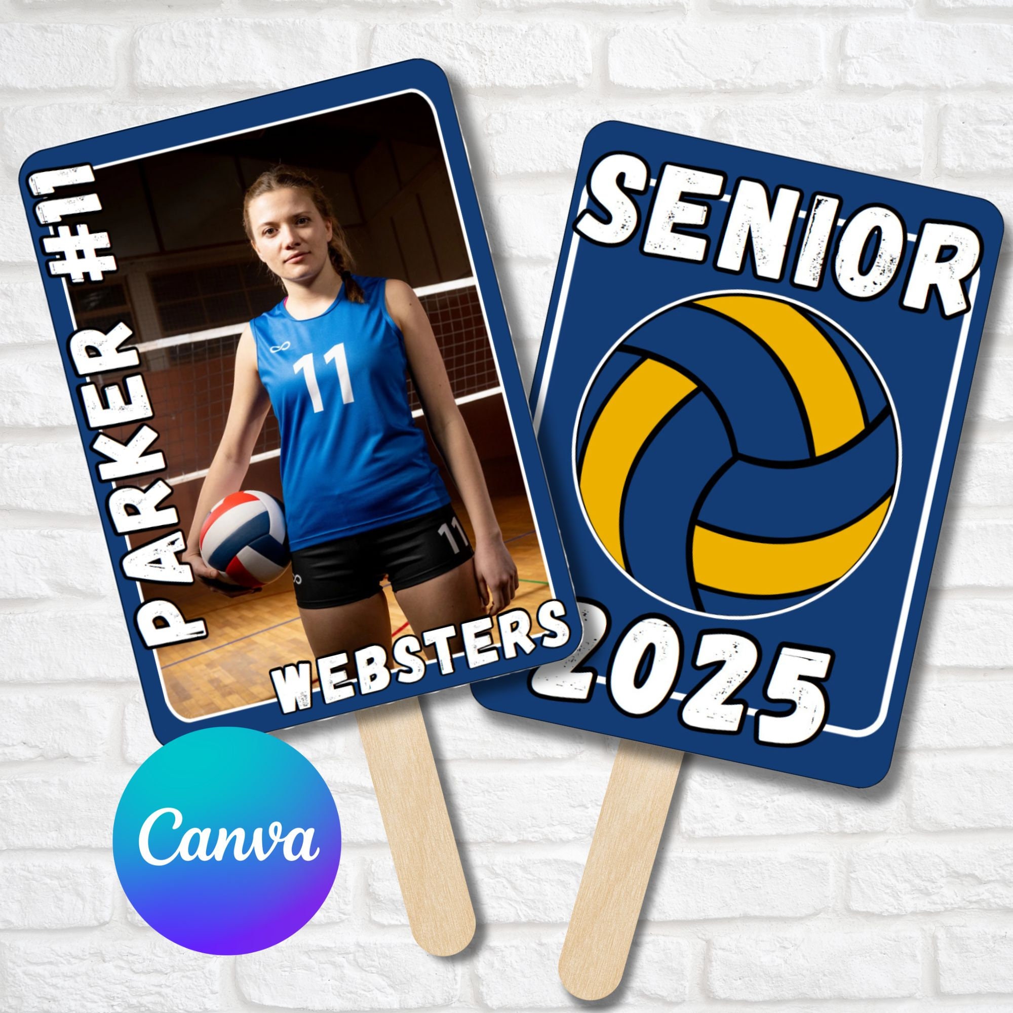 Editable Volleyball Poster, Senior Fan, Volleyball Gift, Senior Night ...