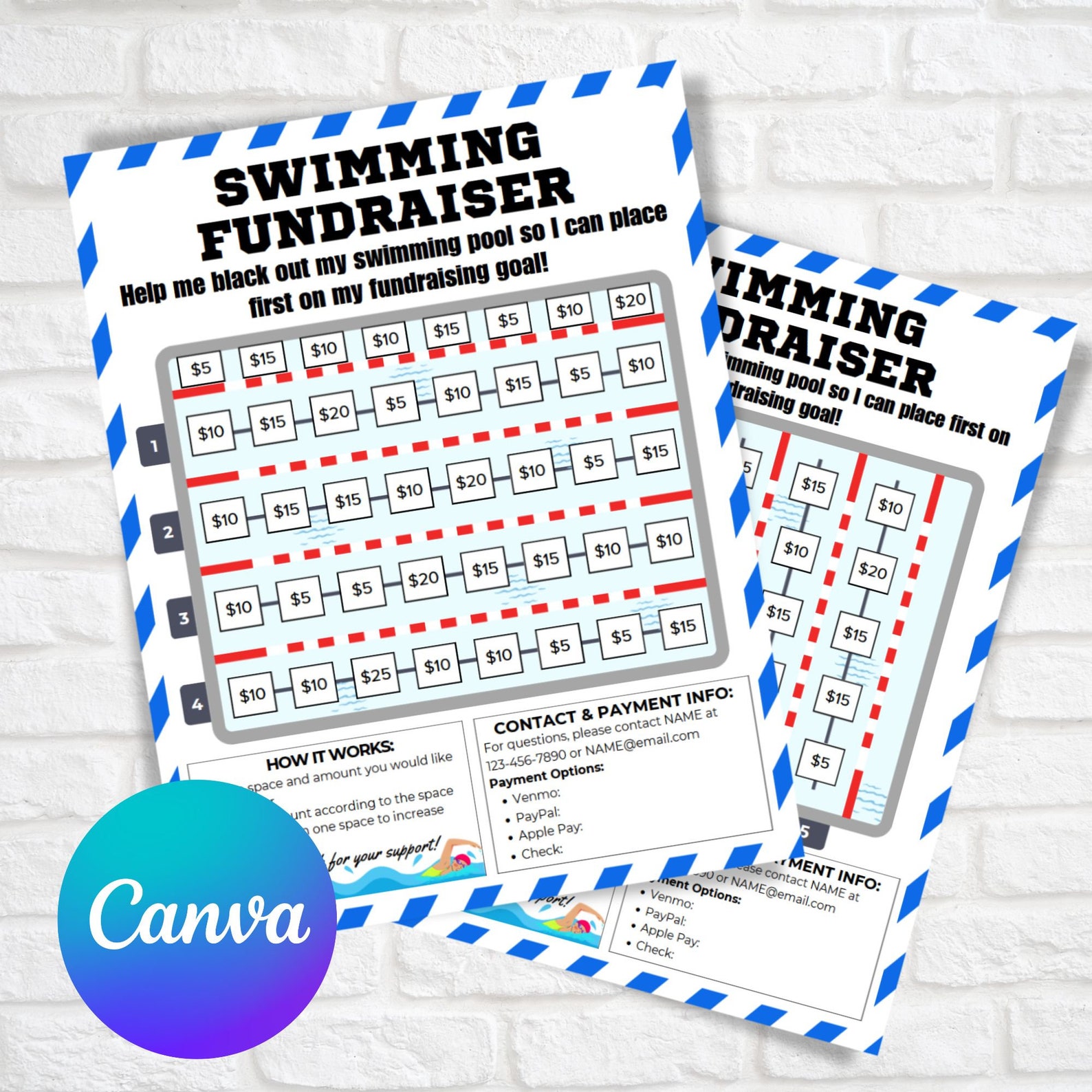 Swim Fundraiser, Color My Pool, Fundraiser Flyer, Team Fundraiser, Swim ...