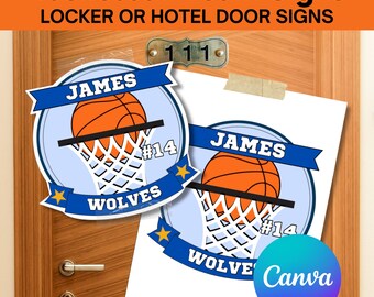 DIGITAL Basketball Door Sign or Locker Tag. - Etsy