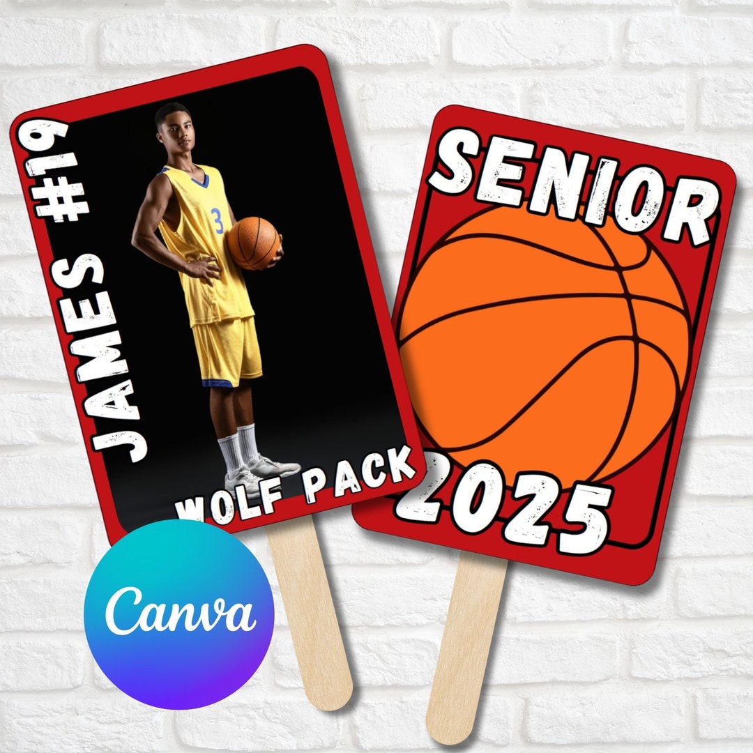 Editable Basketball Poster, Senior Fan, Basketball Gift, Senior Night ...