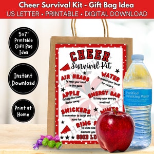 Cheer Survival Kit, Cheerleader Gifts, Gift Bag for Cheer, Cheer Camp ...
