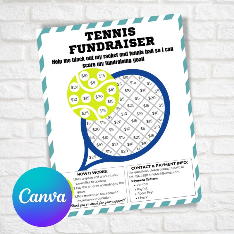 Tennis Team Fundraiser - Etsy