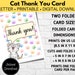 Pet Sitter Thank You Card, Printable Cat Sitter Gift, Cat Thank You ...