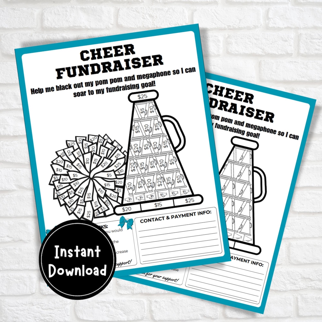 Cheer Fundraiser Flyer, Fill My Pom Pom, Fundraiser Flyer, Cheerleading ...
