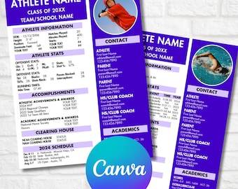 Baseball Player Profile, Athlete Profile Sheet, College Recruiting ...