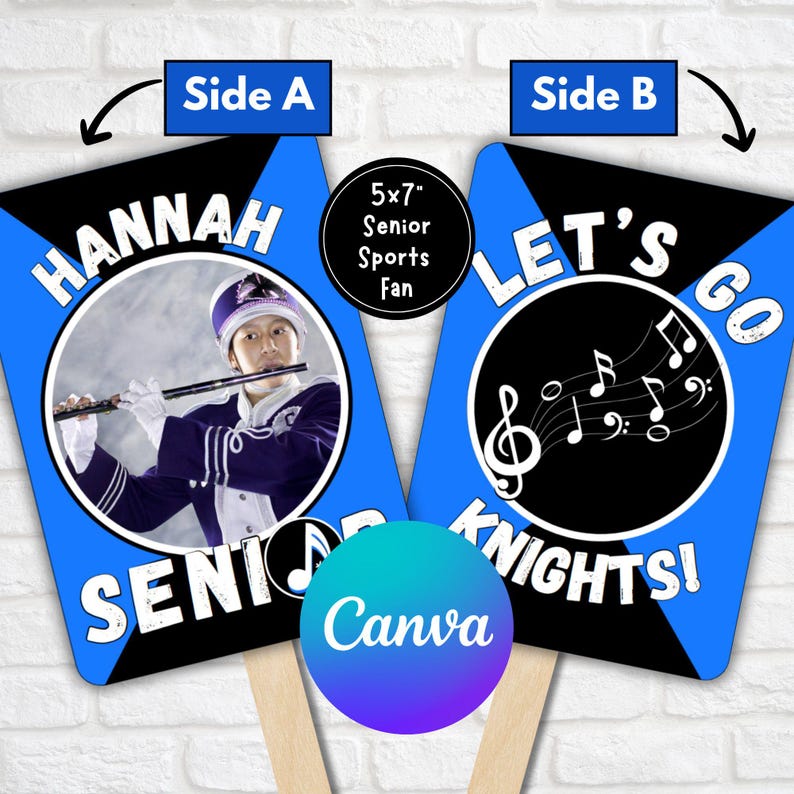Editable Band Poster, Senior Fan, Marching Band Gift, Senior Night ...