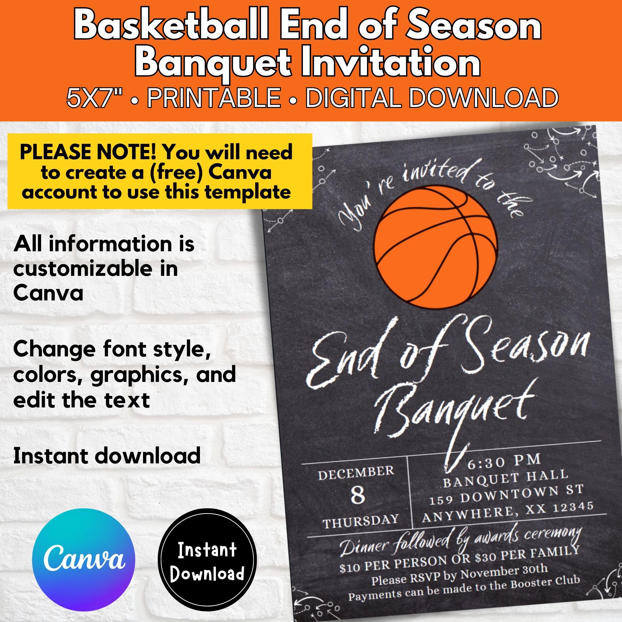 Basketball Banquet Flyer