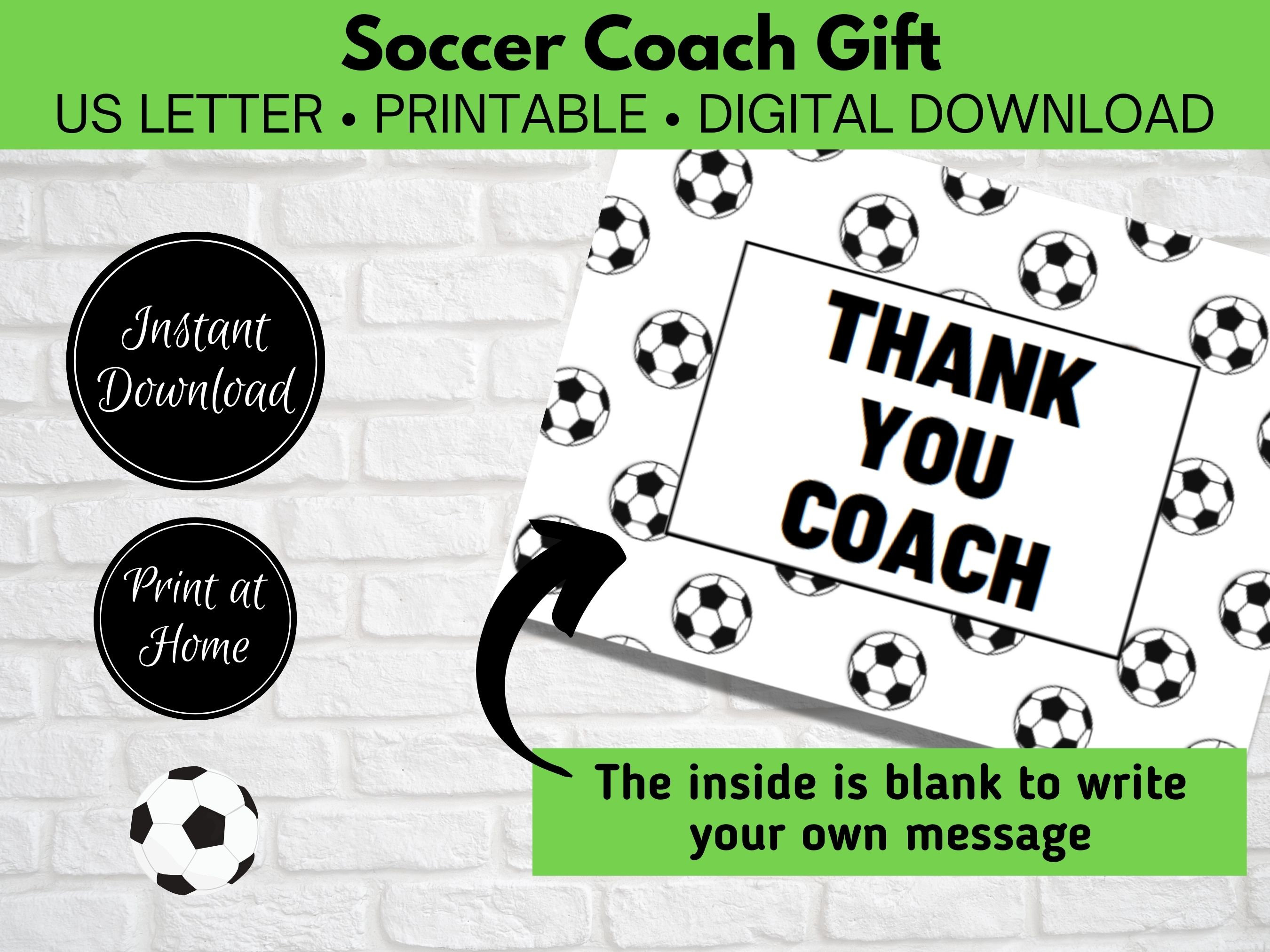 Soccer Thank You Coach Soccer Coach Gift Coach Appreciation - Etsy