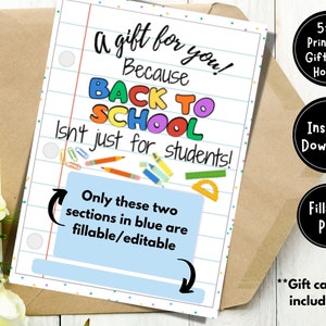 First Day of School Gift Card Holder, Back to School, Teacher ...