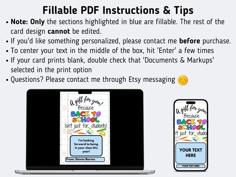 First Day of School Gift Card Holder, Back to School, Teacher ...