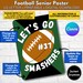 Editable Football Poster, Senior Fan, Football Gift, Senior Night ...