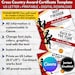 Editable Cross Country Certificates, Canva Template, Certificate ...
