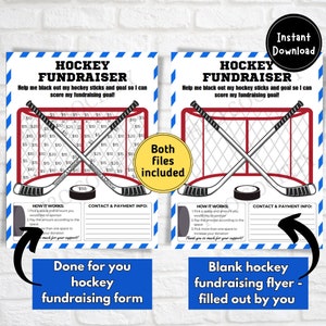 Hockey Fundraiser, Color My Goal, Fundraiser Flyer, Team Fundraiser ...