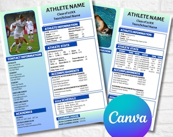 Baseball Player Profile, Athlete Profile Sheet, College Recruiting ...