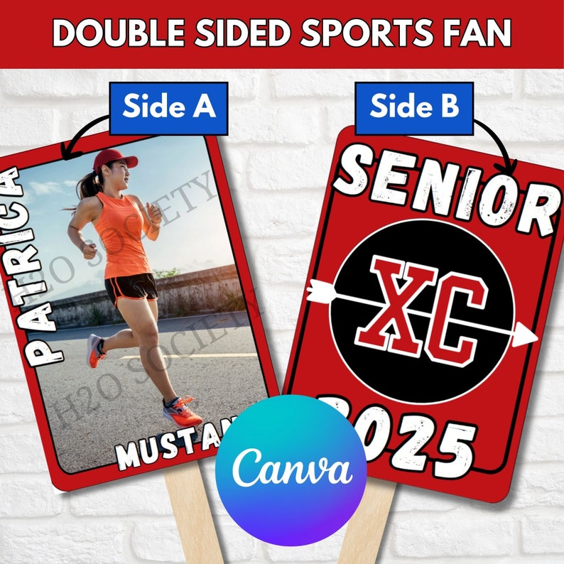 Editable Cross Country Poster, Senior Fan, Cross Country Gift, Senior ...