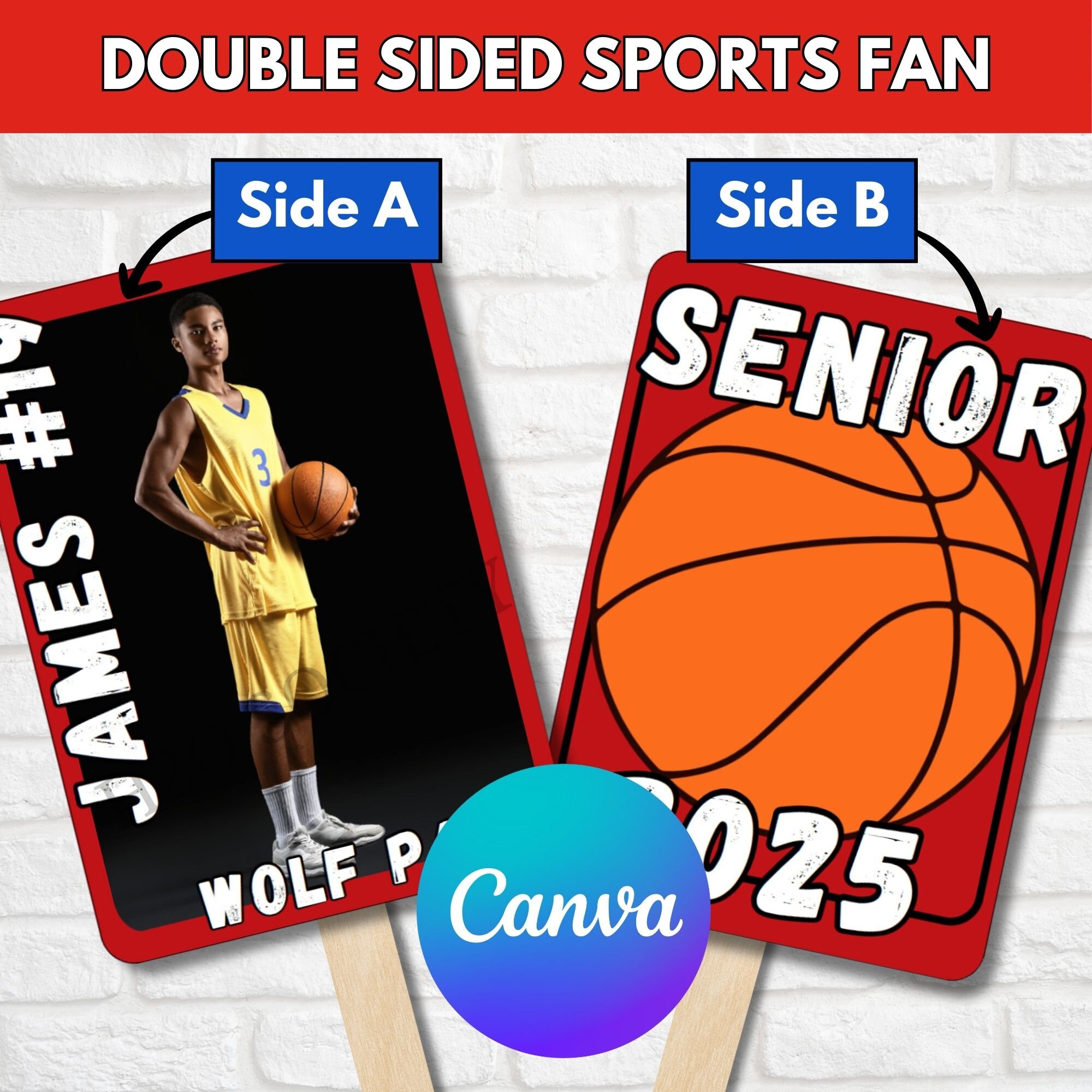 Editable Basketball Poster, Senior Fan, Basketball Gift, Senior Night ...
