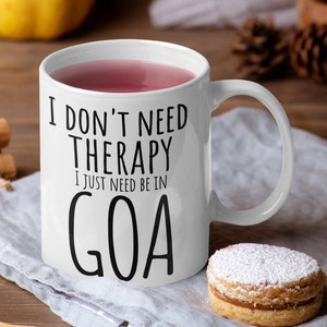 Goa Coffee Cup, Goa India Holiday Gift, Love Goa Mug, Dreaming of ...