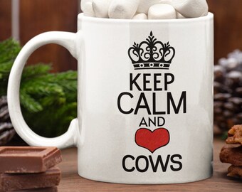 Keep Calm Love Cows - Etsy