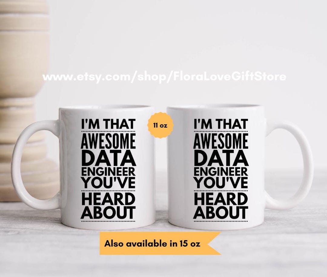 Data Engineer Gift Funny Data Analyst Mug Data Science Presents Data ...