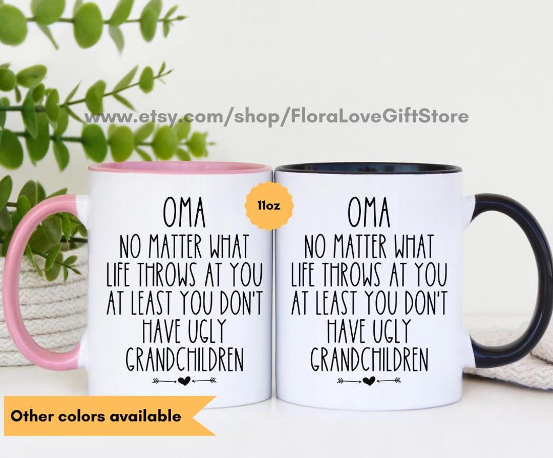 Funny Oma Gift Grandma Oma German Grandmother Birthday Coffee Mug Opa ...