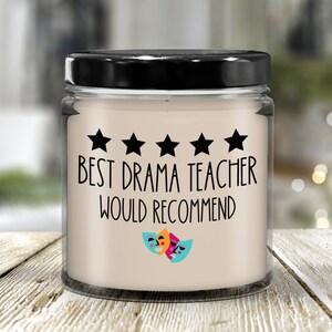 Drama Teacher Gift Candle, Best Drama Teacher Gifts, Thank You Teacher ...