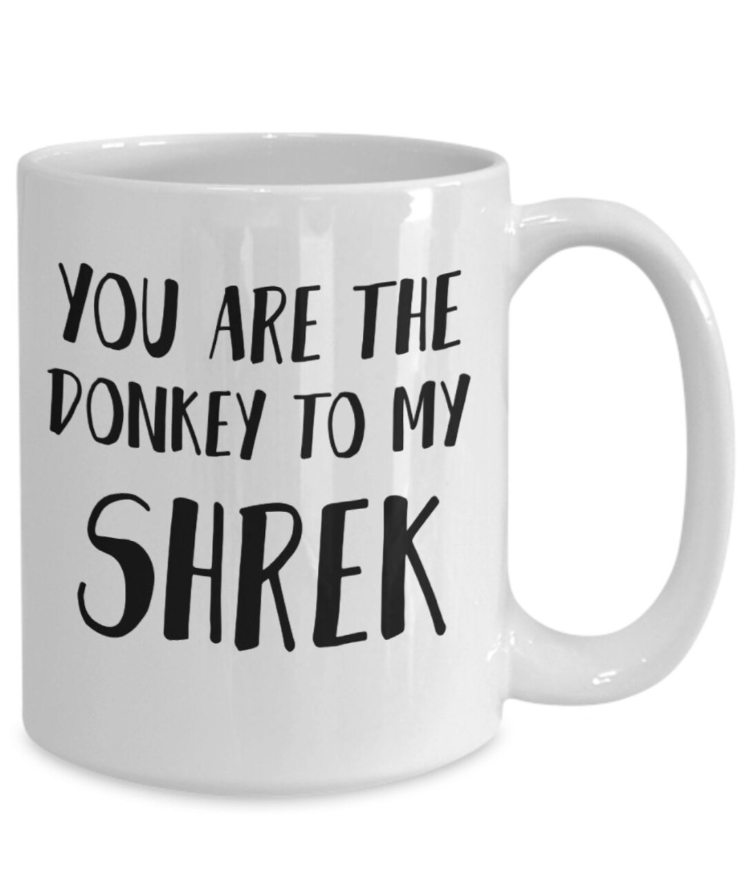 Donkey to My Shrek Mug Funny Coffee Cup for Shrek Lover, Ceramic Coffee ...