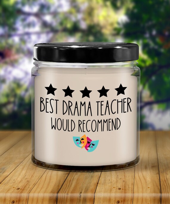 Drama Teacher Gift Candle Best Drama Teacher Gifts Thank You - Etsy