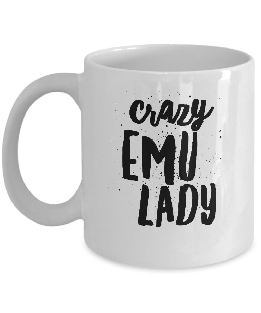 Crazy Emu Lady Gift Emu Girl Mug Love Emuscoffee Cup Emu - Etsy Denmark