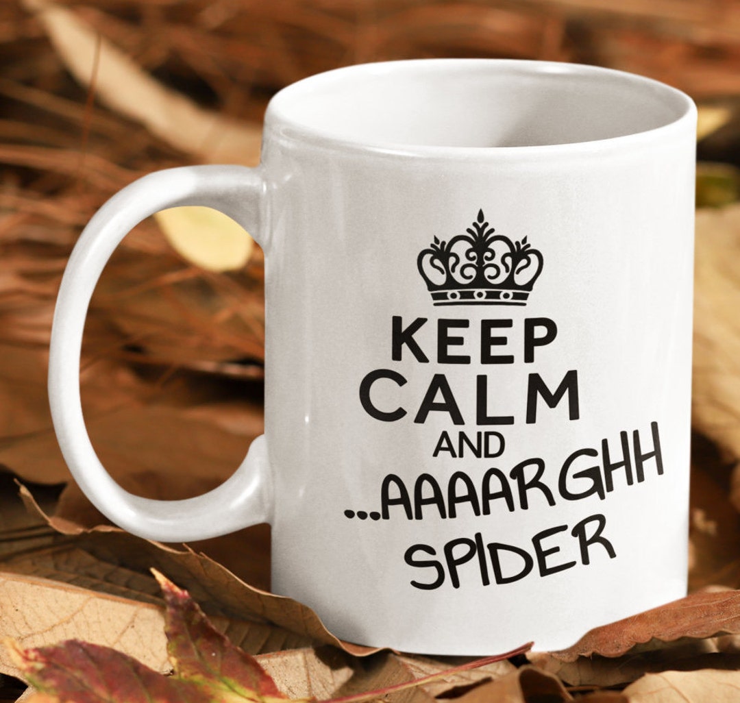 Funny Spider Mug Gift for Arachnophobe Hate Spiders Coffee Cup Fear of ...