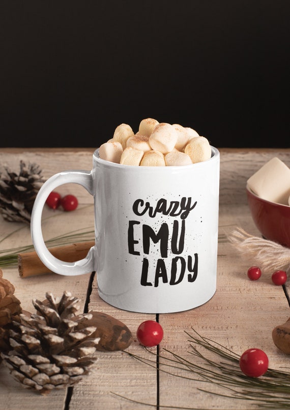 Crazy Emu Lady Gift Emu Girl Mug Love Emuscoffee Cup Emu - Etsy
