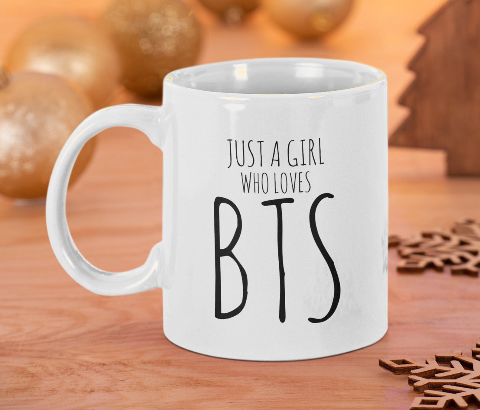 BTS Mug BTS Coffee Cup Just a Girl Who Loves BTS Korean Music - Etsy