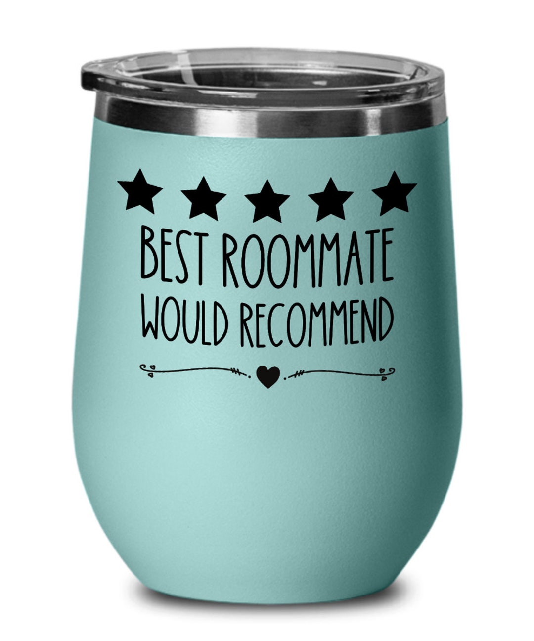 Roommate Gift, Roomie Stemless Wine Glass, Roommate Gifts, Insulated ...