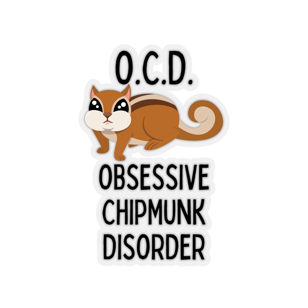 Chipmunk Sticker, Chipmunk Gifts, Kiss-cut Stickers - Etsy