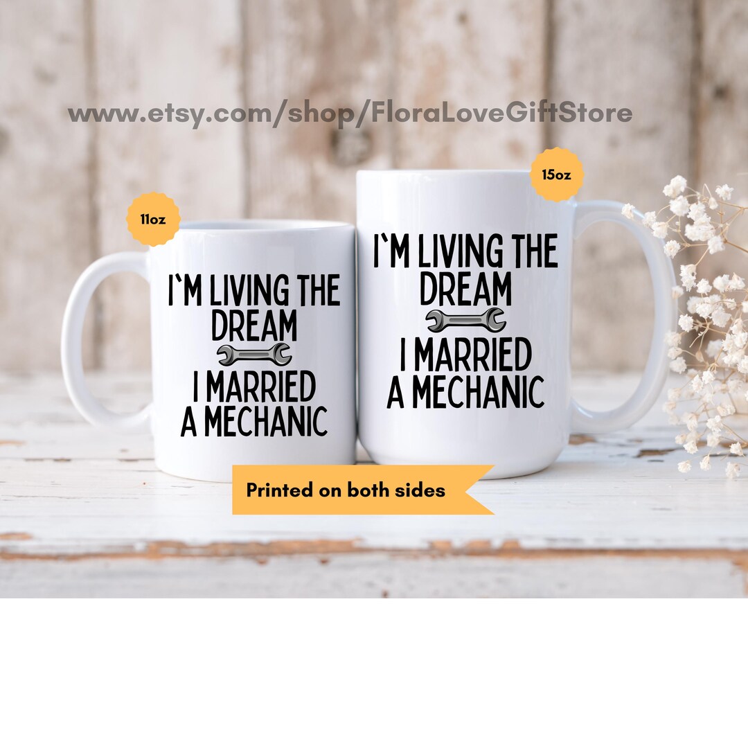 Mechanic Coffee Cup Funny Mug Valentines Gift Car Mechanic Husband Cup ...