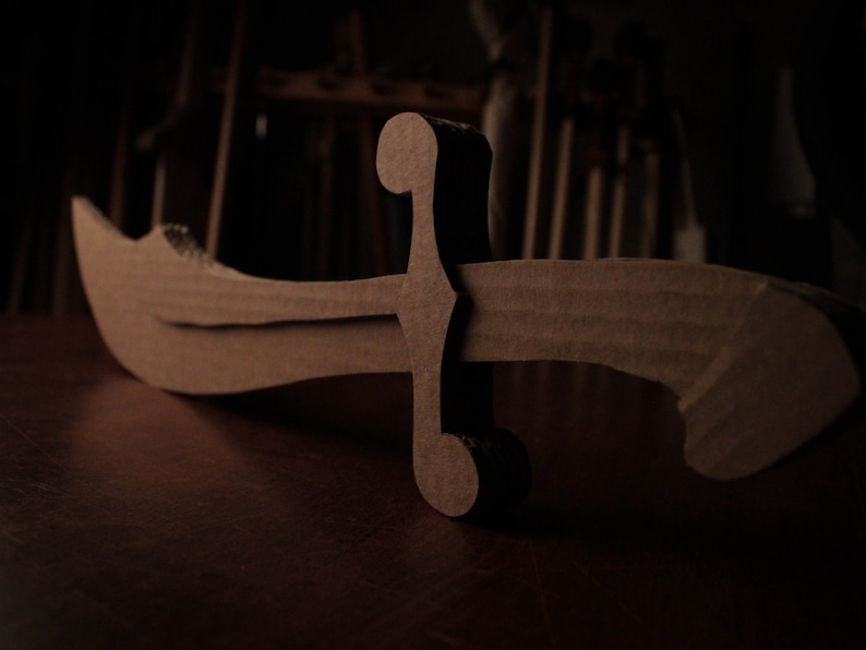 Arabian Knight's Scimitar || PDF Printable Pattern Cardboard Sword ...