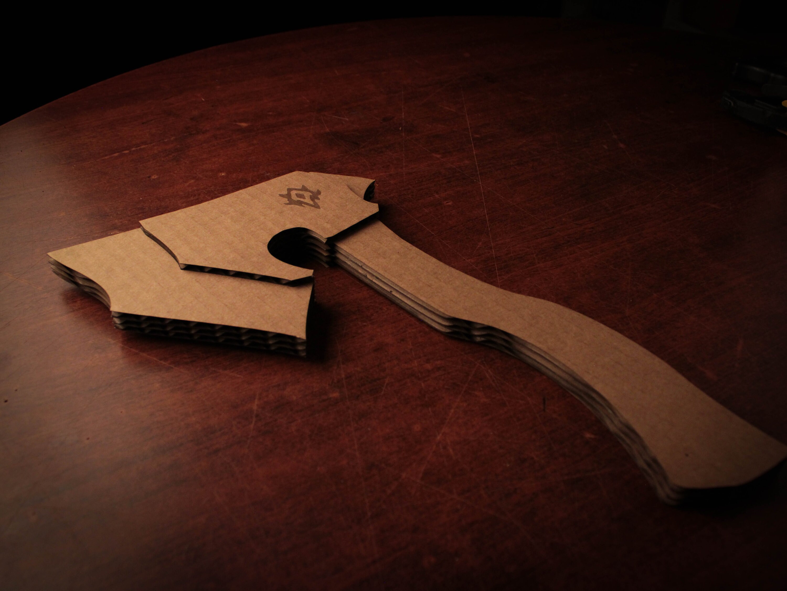 Orkax || PDF Printable Pattern Cardboard Orc Axe, Recyle DIY Craft, Toy ...