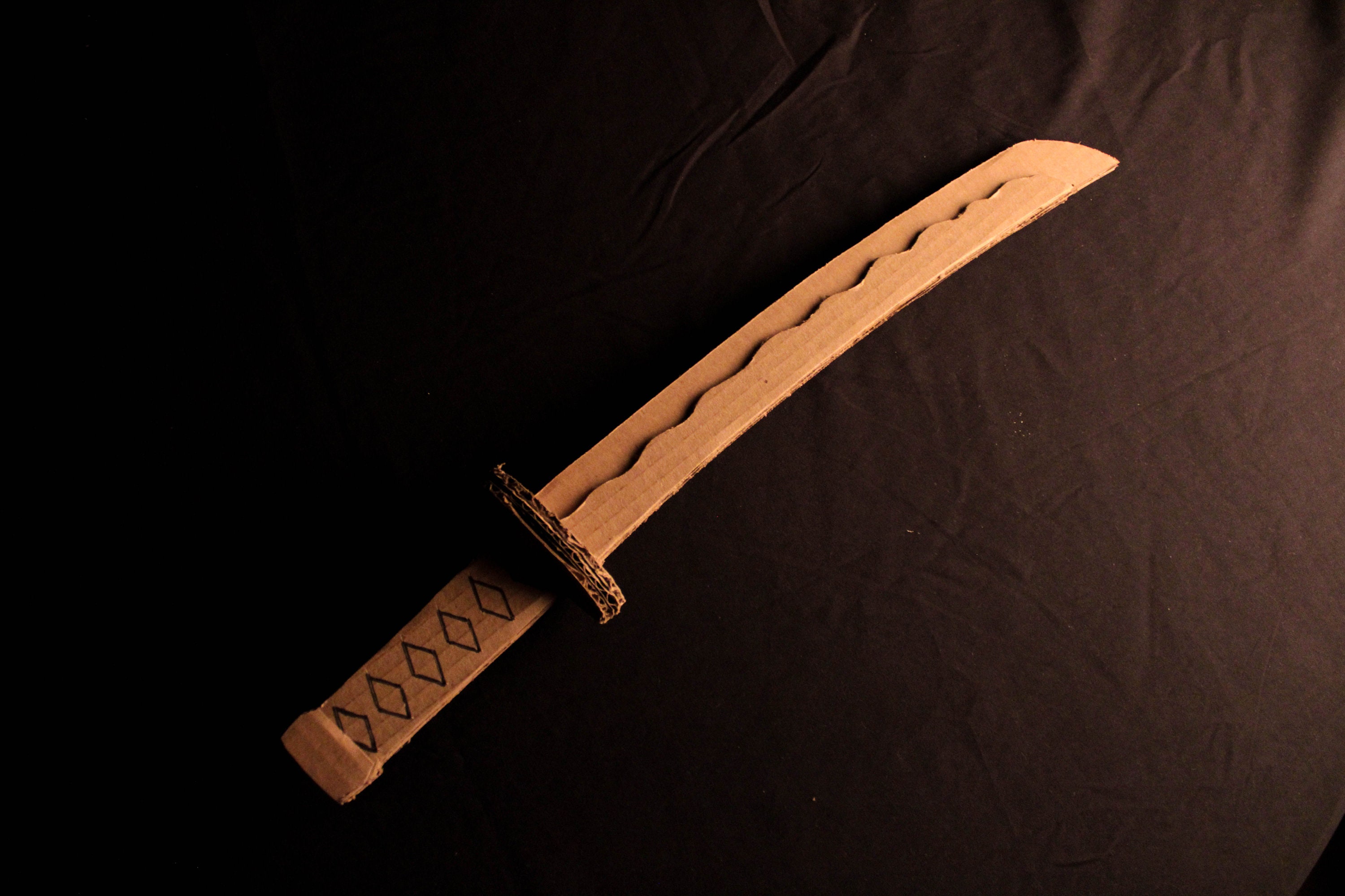 Ryujin Katana || PDF Printable Pattern Cardboard Ninja Sword, Toy ...