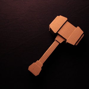 THUNDERGOD || PDF Printable Pattern Cardboard Hammer, Toy Sword Fantasy ...