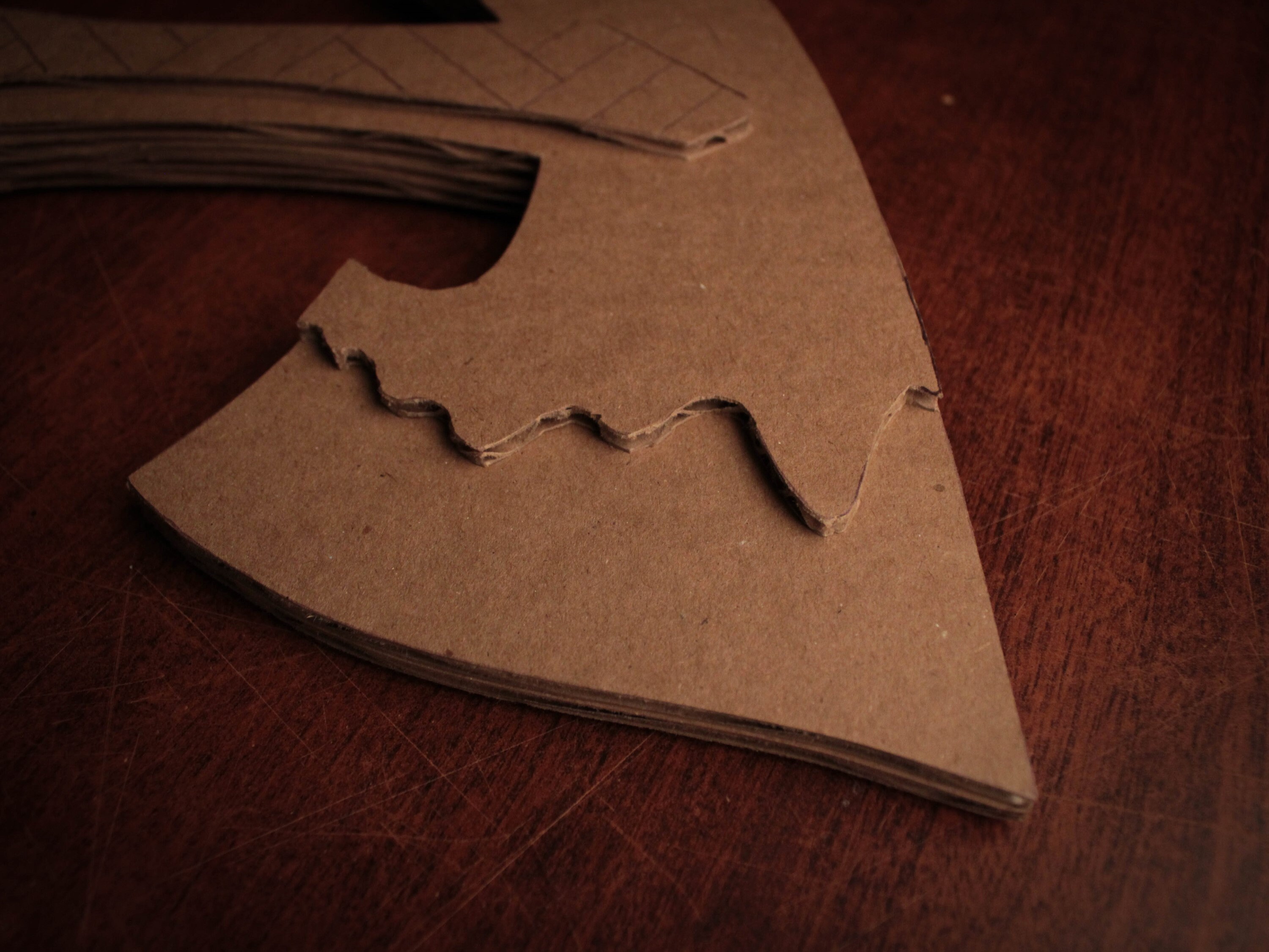 Houndstooth Hatchet PDF Printable Pattern Cardboard Axe, Recyle DIY ...