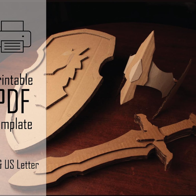 Cardboard Knight Armor Templates - Etsy