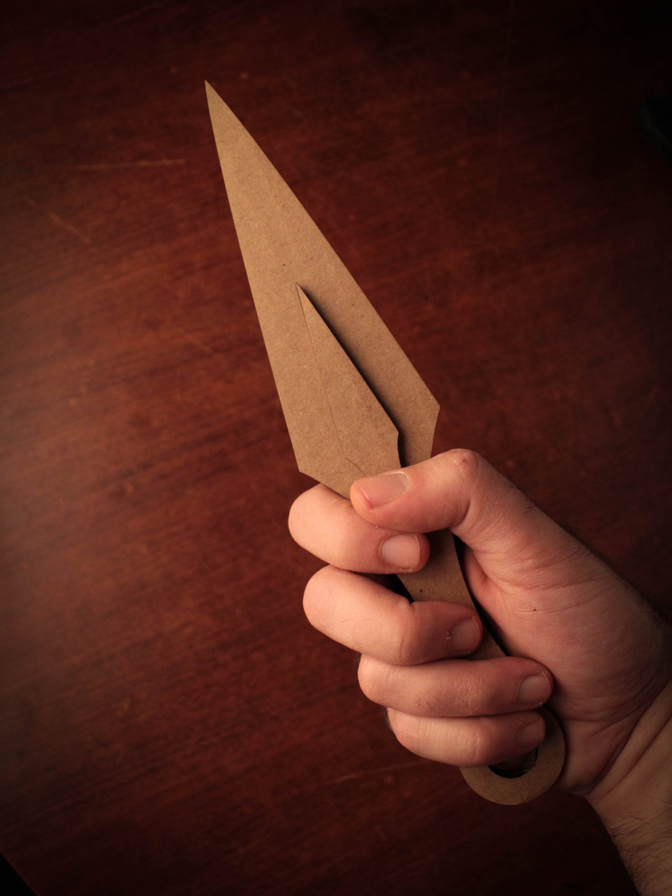 Warleaf Kunai || PDF Printable Pattern Cardboard Ninja Knife, Recyle ...