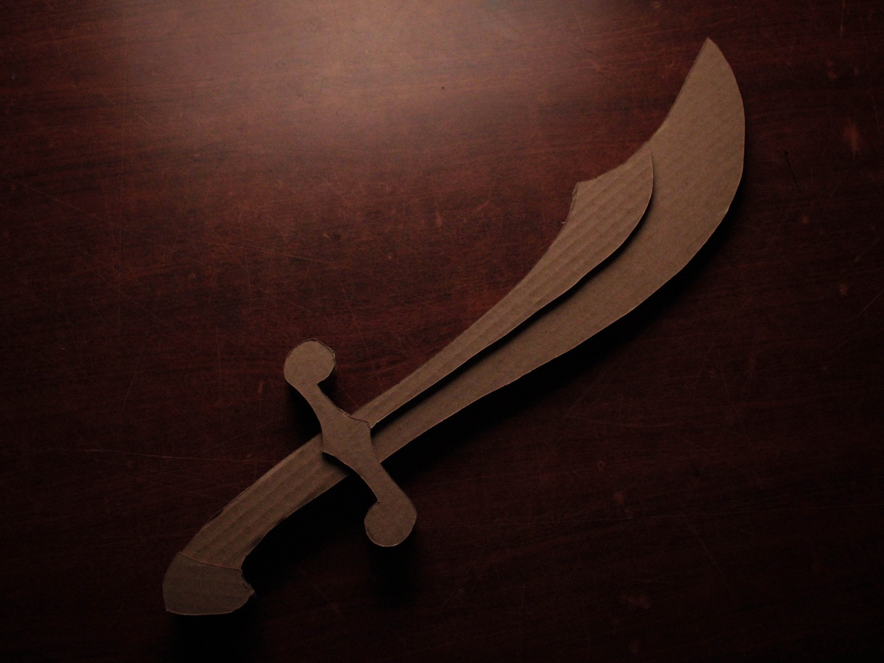 Arabian Knight's Scimitar || PDF Printable Pattern Cardboard Sword ...