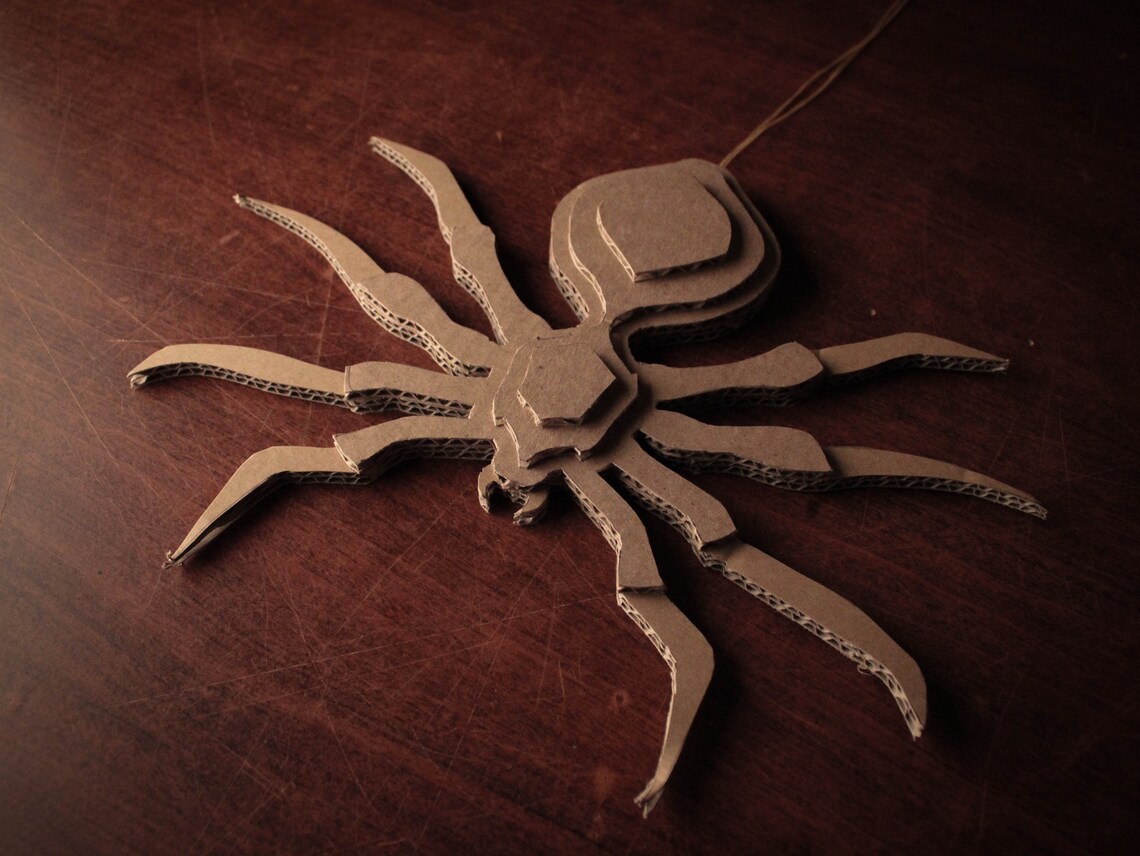 Mr Dangles PDF Printable Pattern Cardboard Spider Hanger - Etsy