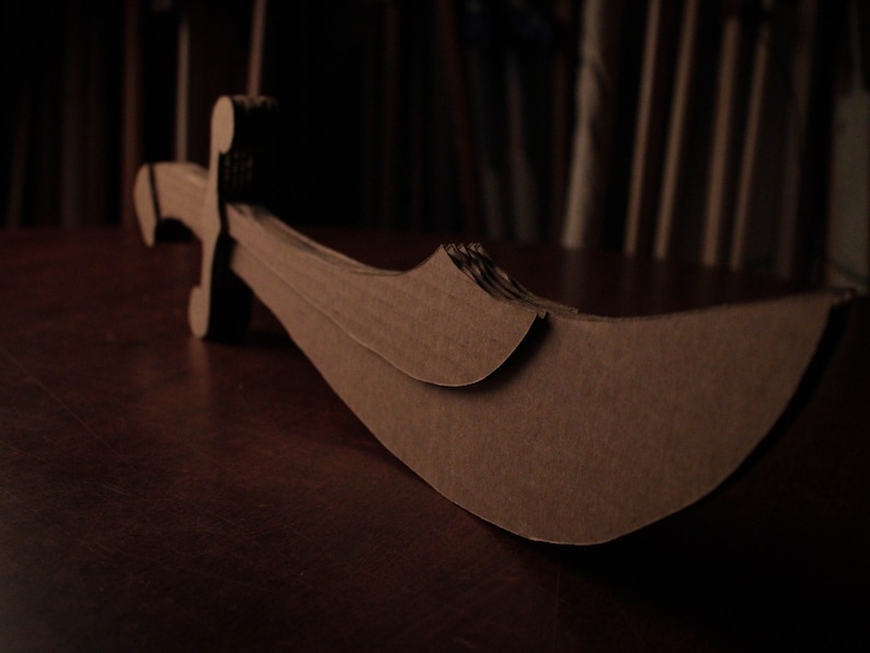 Arabian Knight's Scimitar || PDF Printable Pattern Cardboard Sword ...