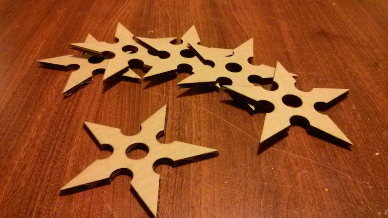 Ninja Stars PDF Printable Pattern Cardboard Ninja, Recyle DIY Craft ...
