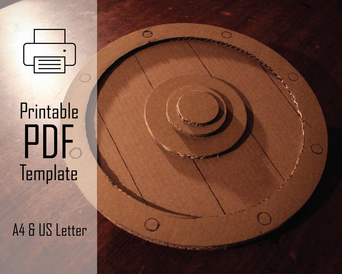 Skjaldborg Viking Shield PDF Printable Pattern Cardboard | Etsy